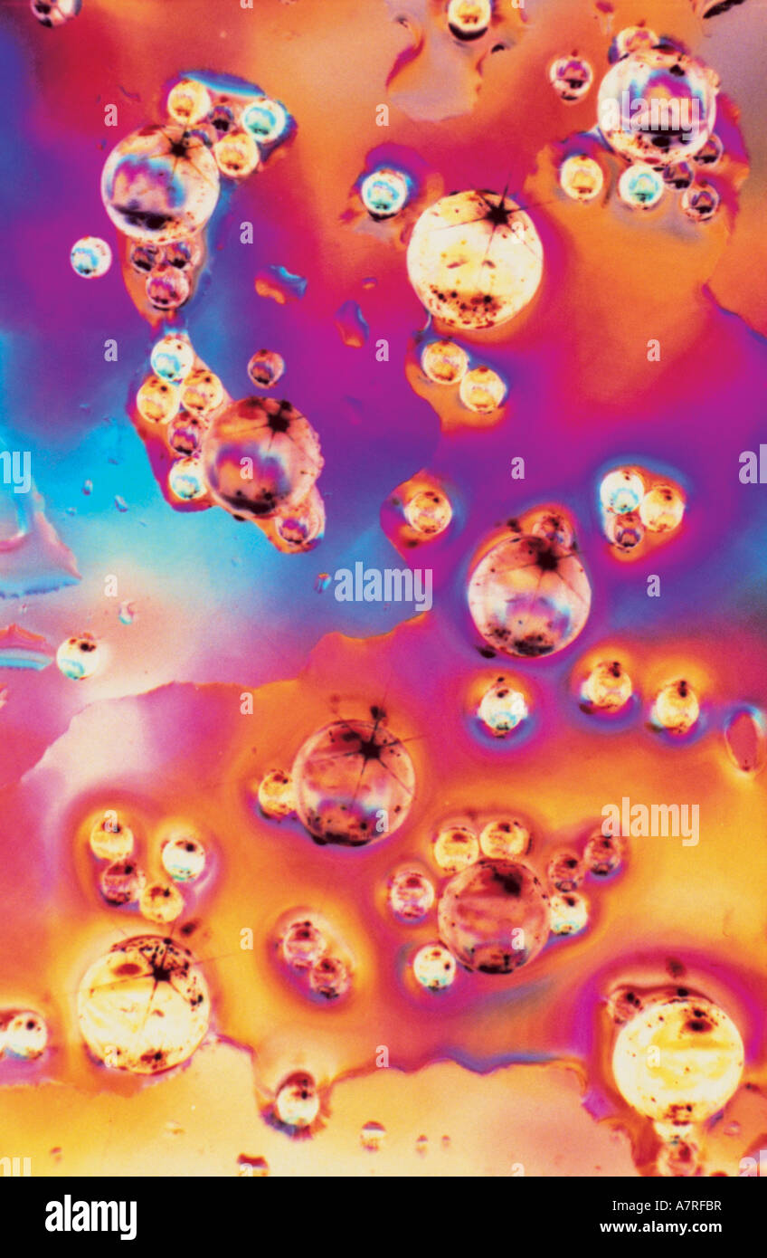 Water droplets on colored surface Stock Photo - Alamy