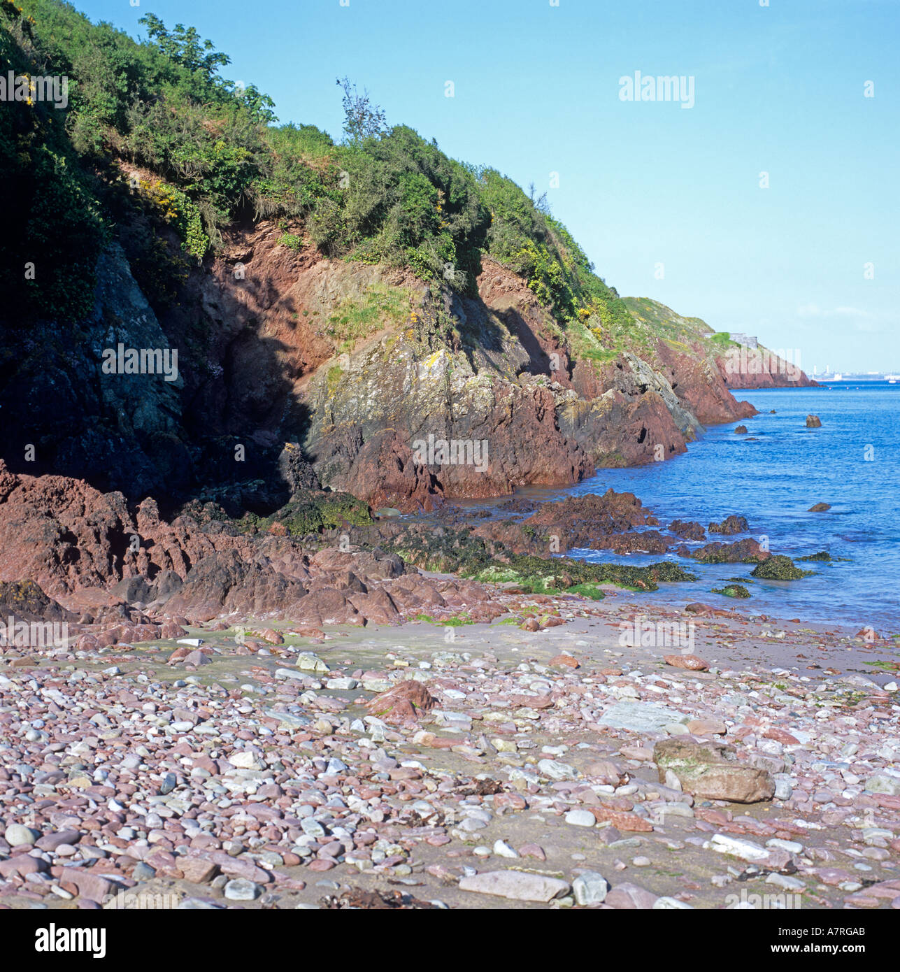 Small cove in Pembrokeshire at dawn Stock Photo - Alamy
