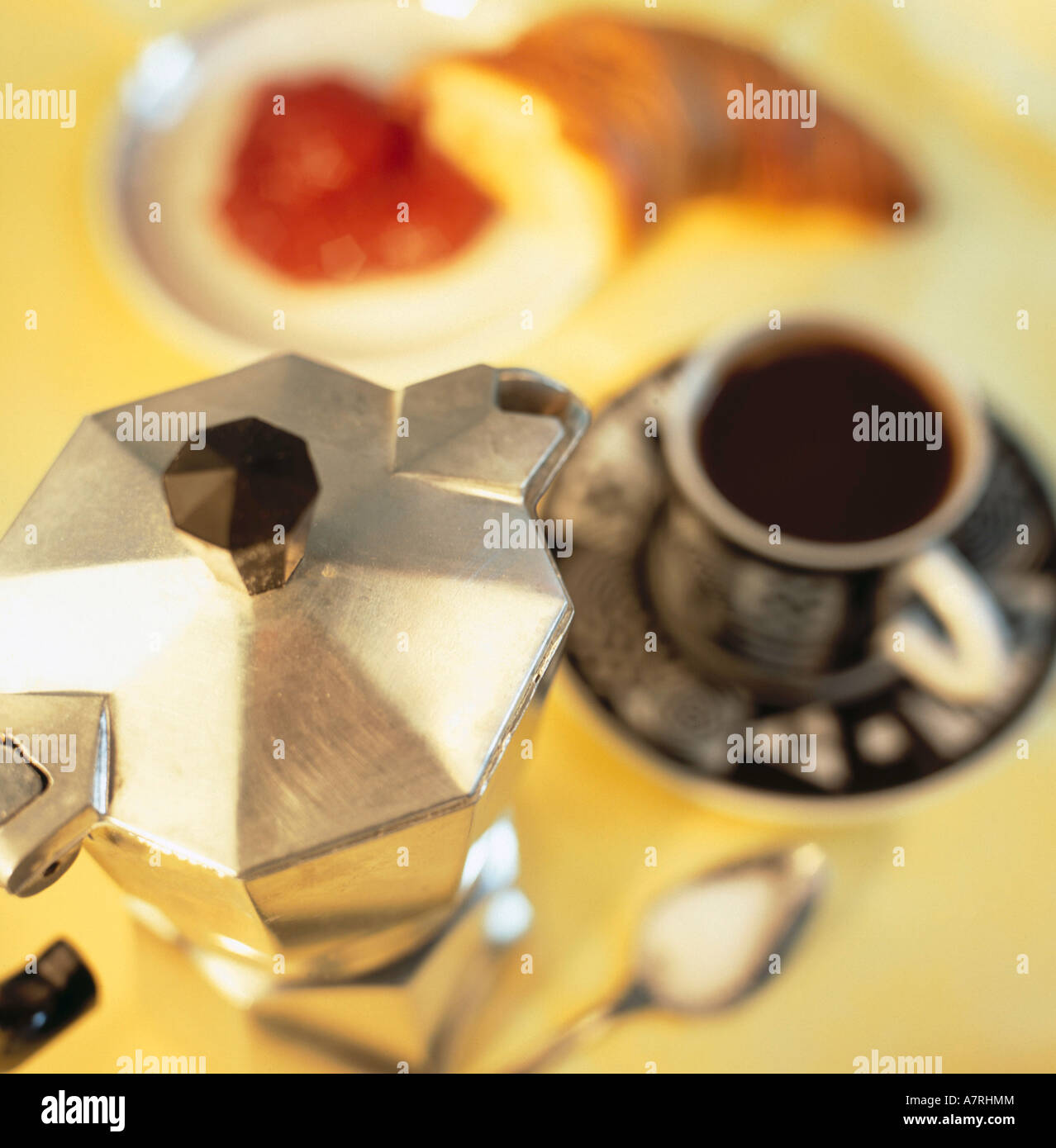espresso machine, elevated view Stock Photo - Alamy