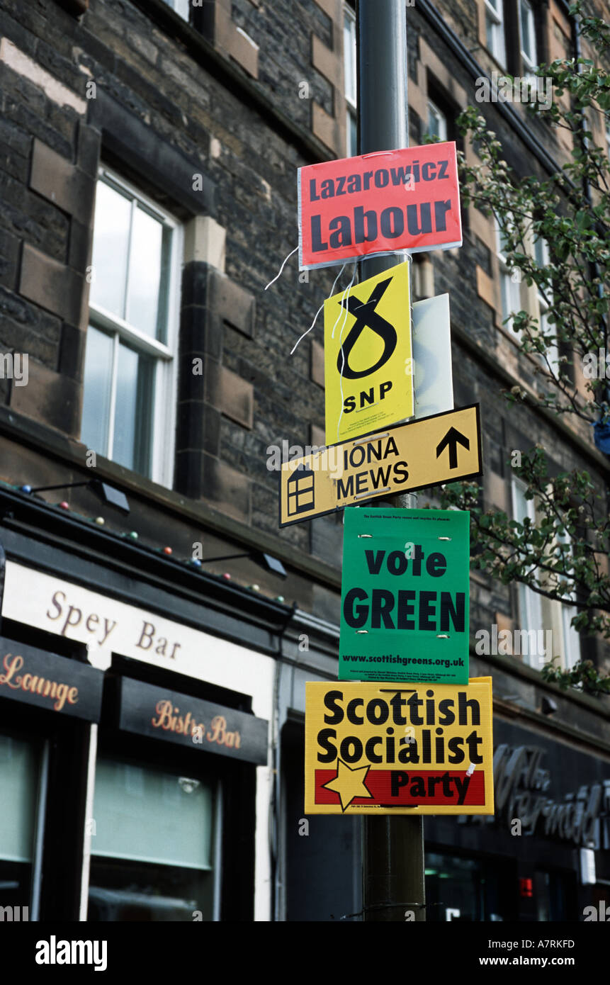 Electoral placards election hi-res stock photography and images - Alamy