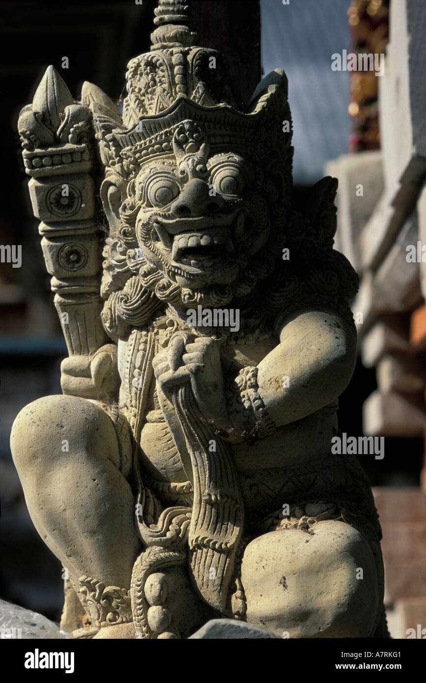 Indonesia Bali Stone carvings in Balinese Temple near village of Ubud ...