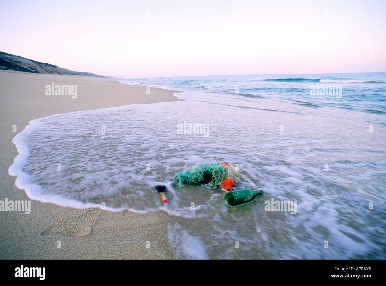 France, pollution in seaside Stock Photo - Alamy