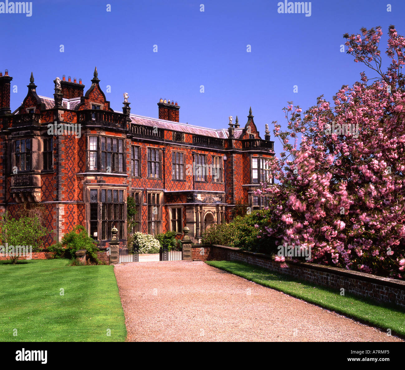 Arley Hall in Spring Arley Cheshire England UK Stock Photo - Alamy