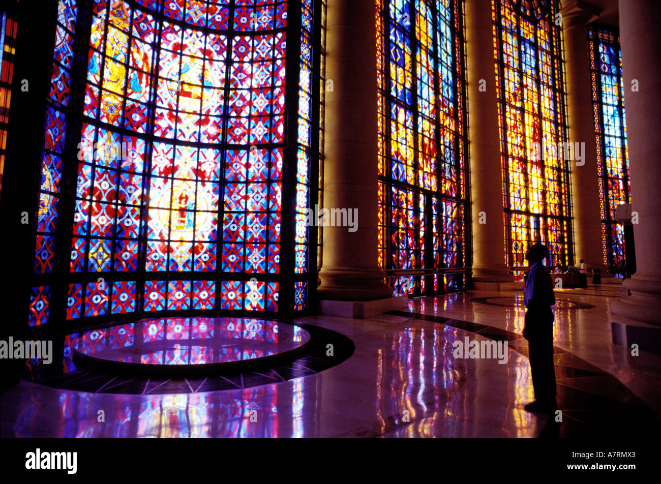 Ivory Coast, Yamassoukro, Notre-Dame de la Paix basilica (a 80 729,33 ...