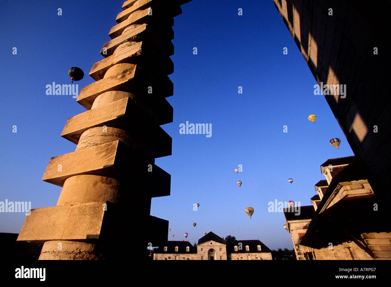 Royal saltworks of arc et built by claude nicolas ledoux hi-res stock ...