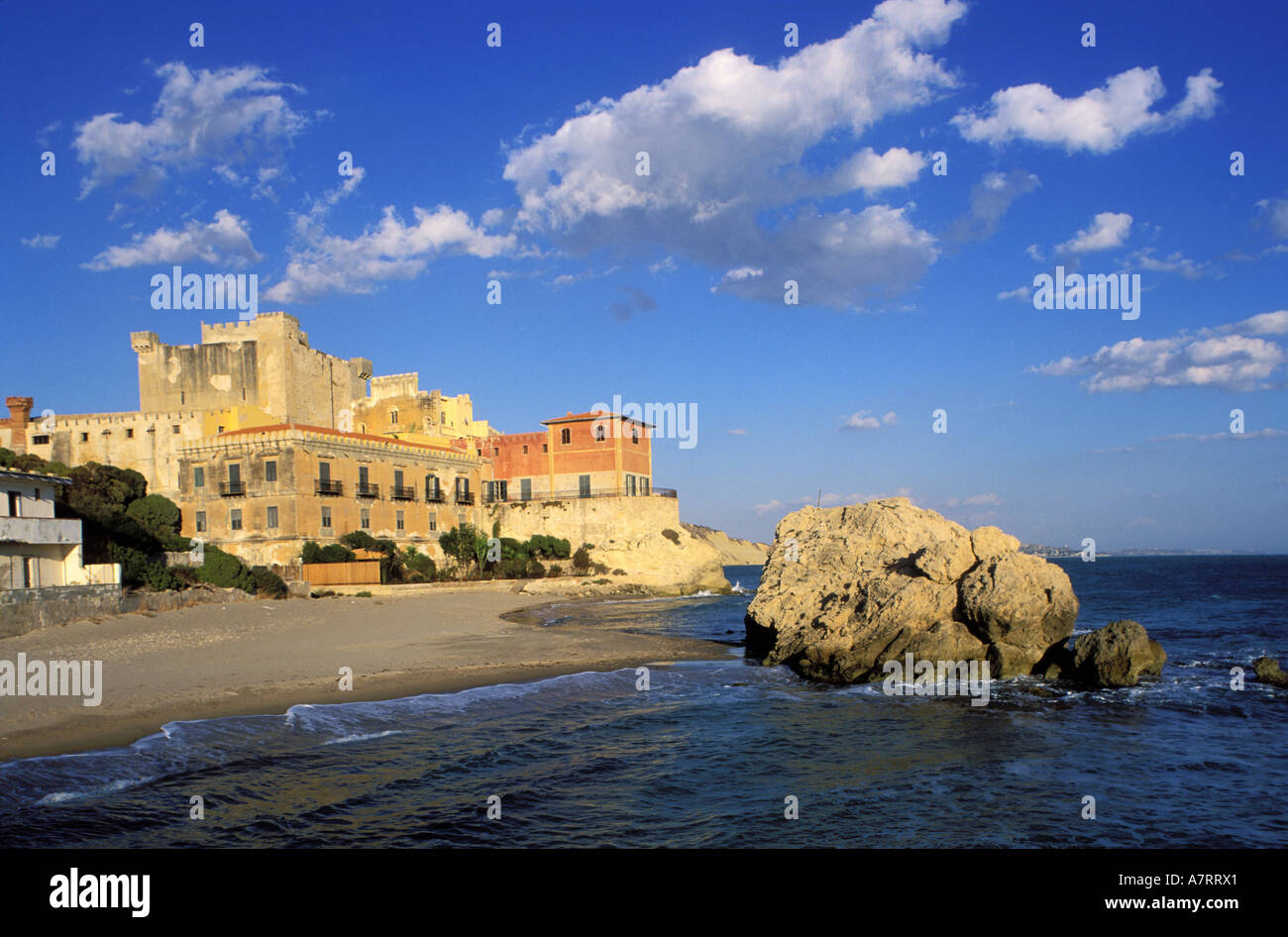 Italy, Sicilia, Falconara, Norse Castle (14th century) belonging to ...