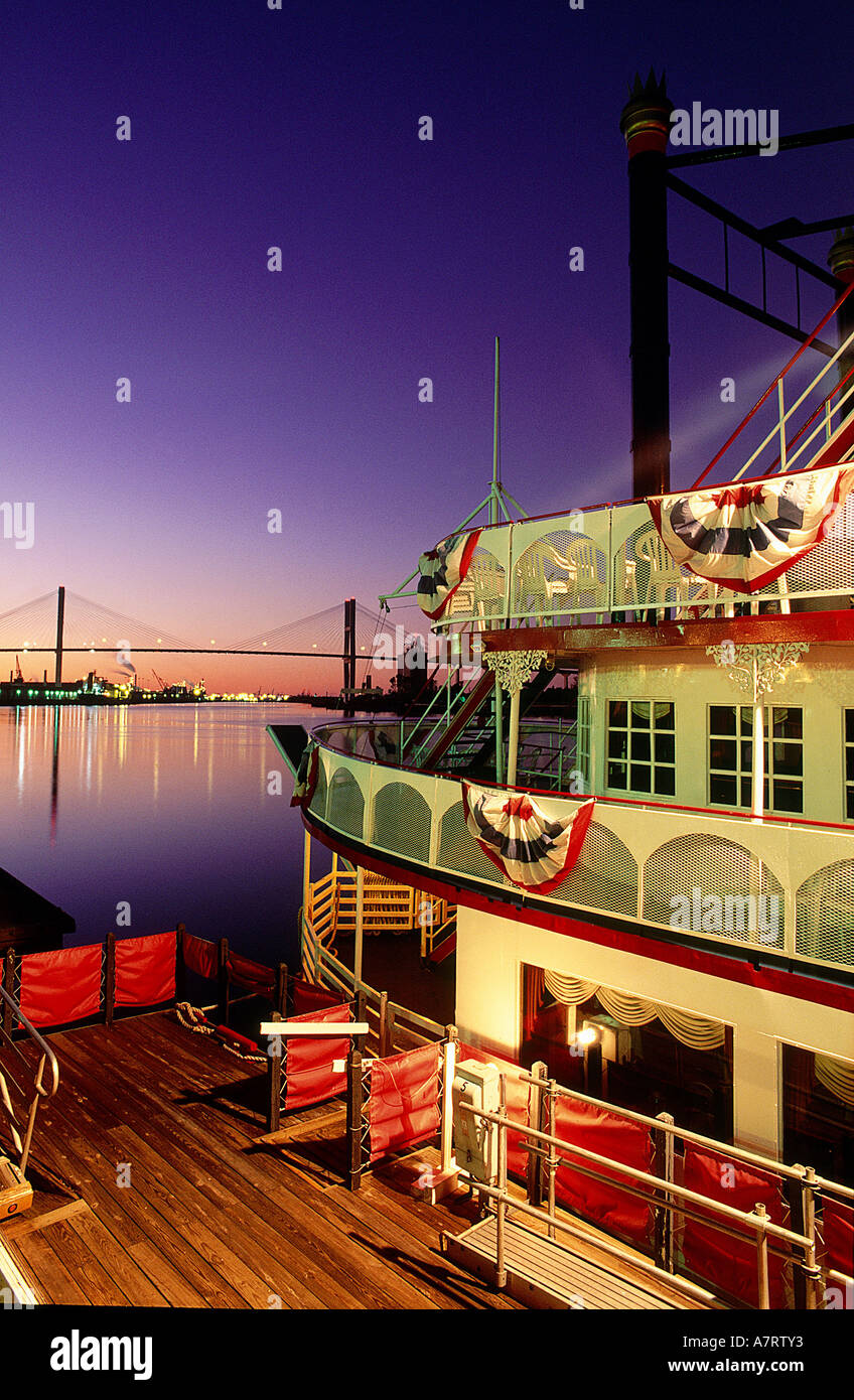 United States, state of Georgia, Savannah, steamboat Stock Photo - Alamy