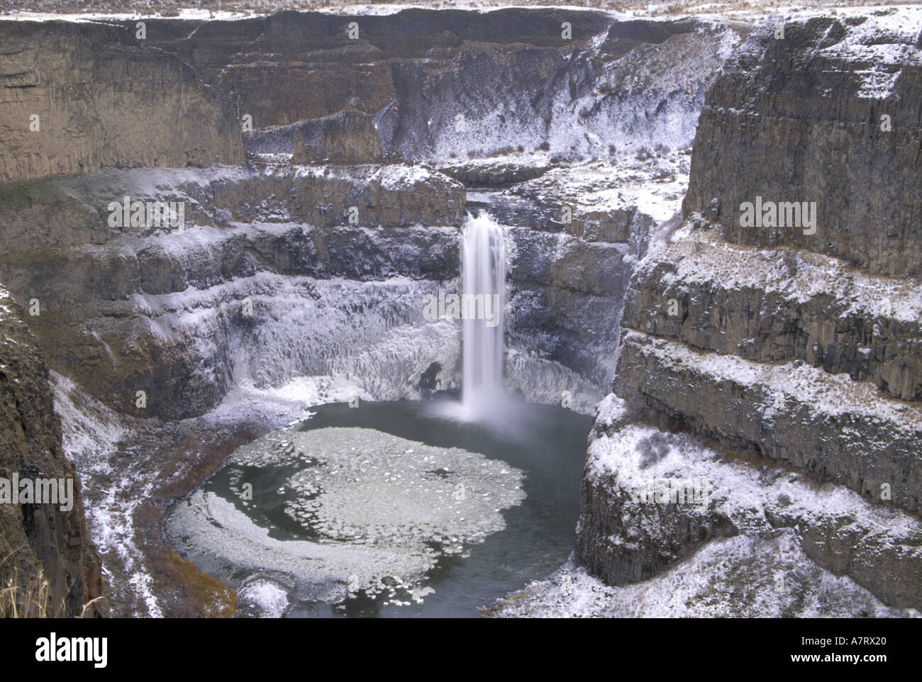 N.A., USA, Washington, Palouse Falls State Park. Palouse Falls in ...
