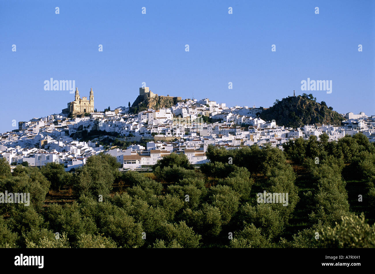 Spain, Andalusia, White villages (Pueblos Blancos), Olvera village ...