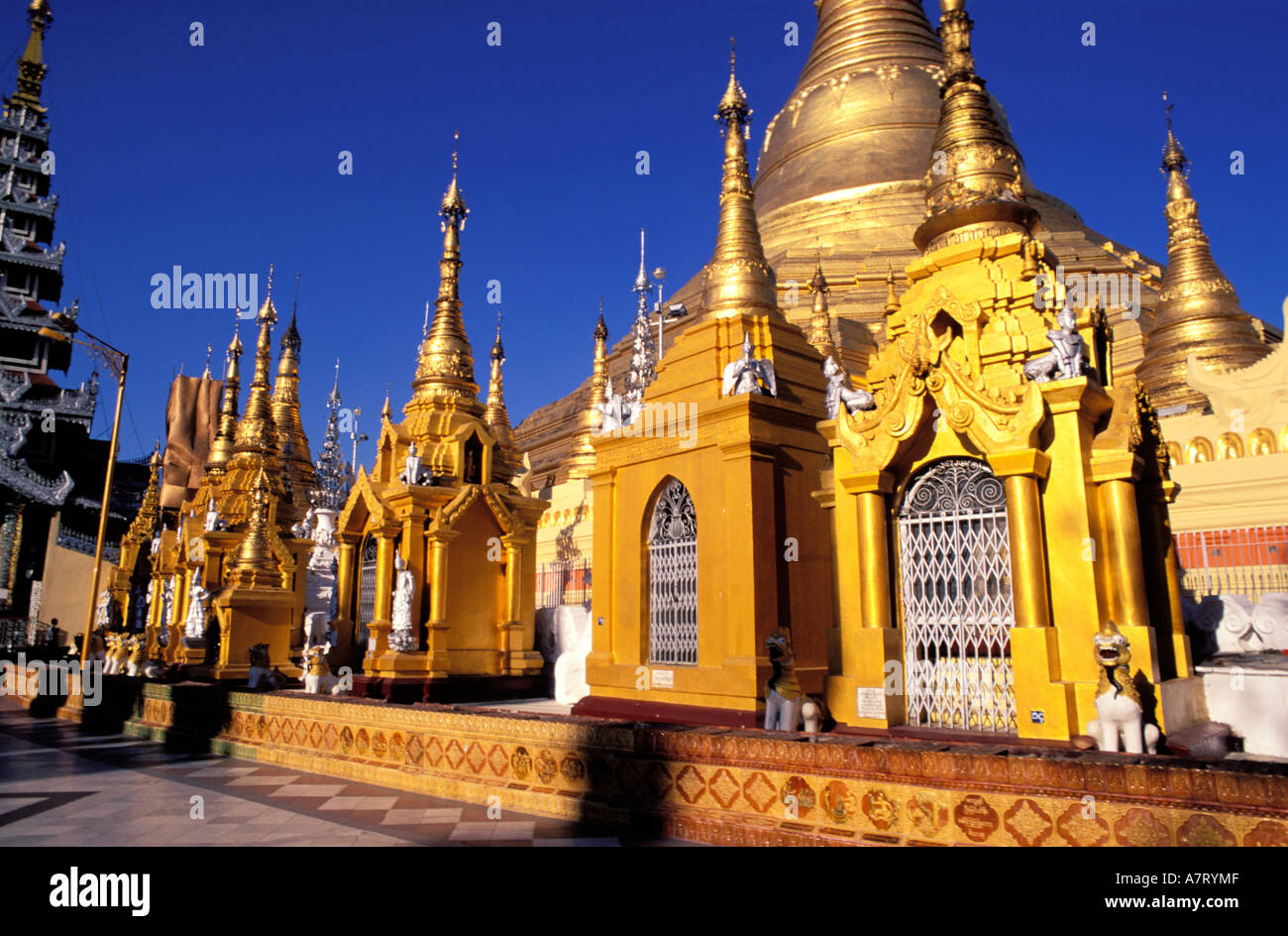 Myanmar (Burma), Yangon Division, Yangon (Rangoon), Shwedagon pagoda ...