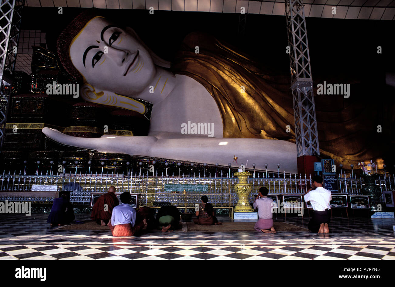 Myanmar (Burma), Pegu (Bago), the Shwethalyaung lying Buddha Stock ...