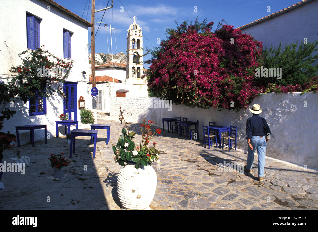 Greece, Saronic islands, Hydra island, Hydra-city Stock Photo - Alamy