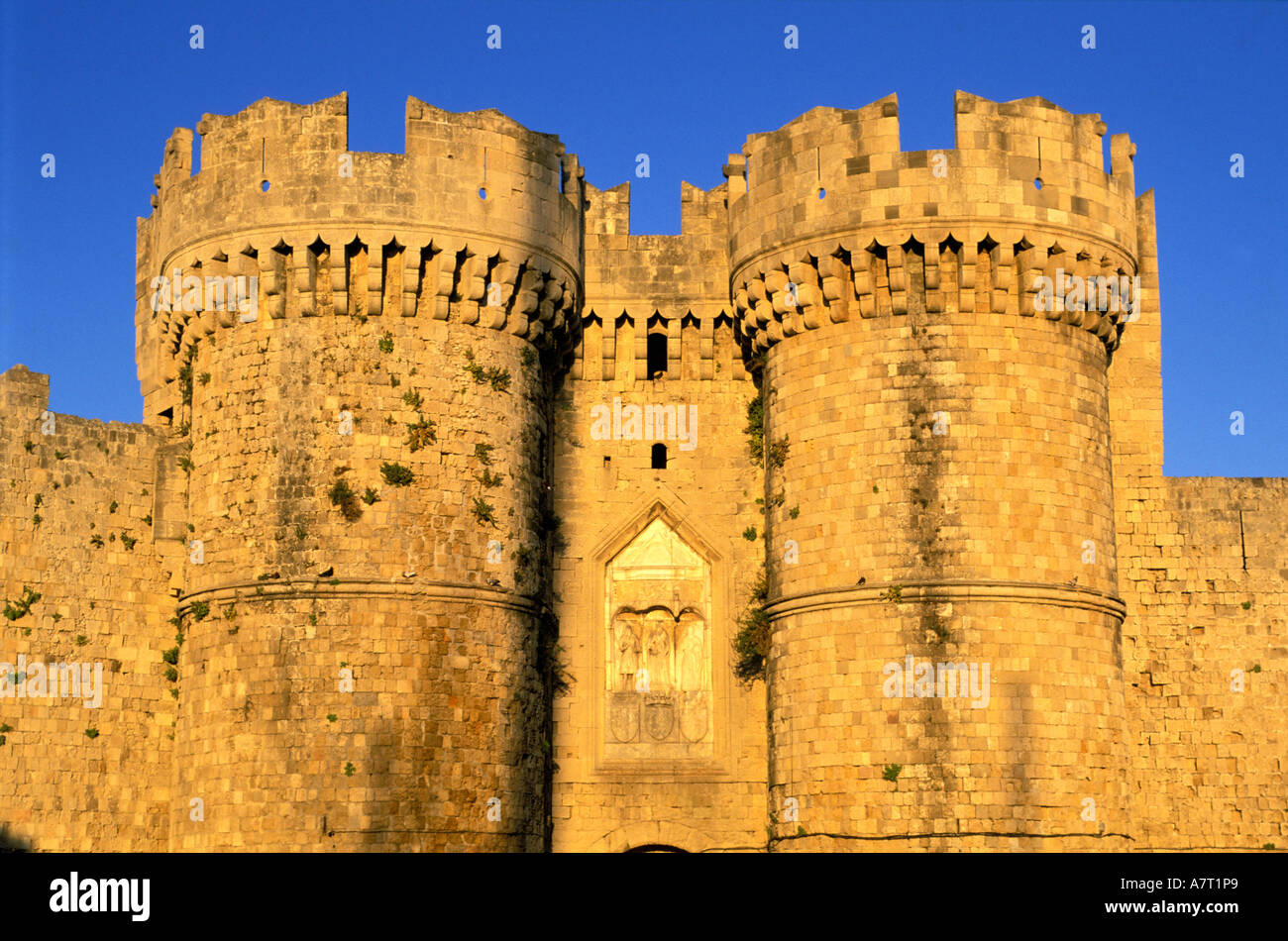 Greece, Dodecanese, Rhodes Island, old town of Rhodes, the Marine Gate ...