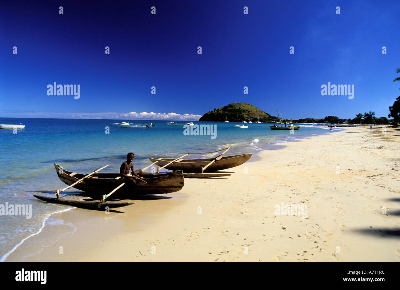Madagascar, Nosy Be island, Ambatoloaka beach Stock Photo - Alamy
