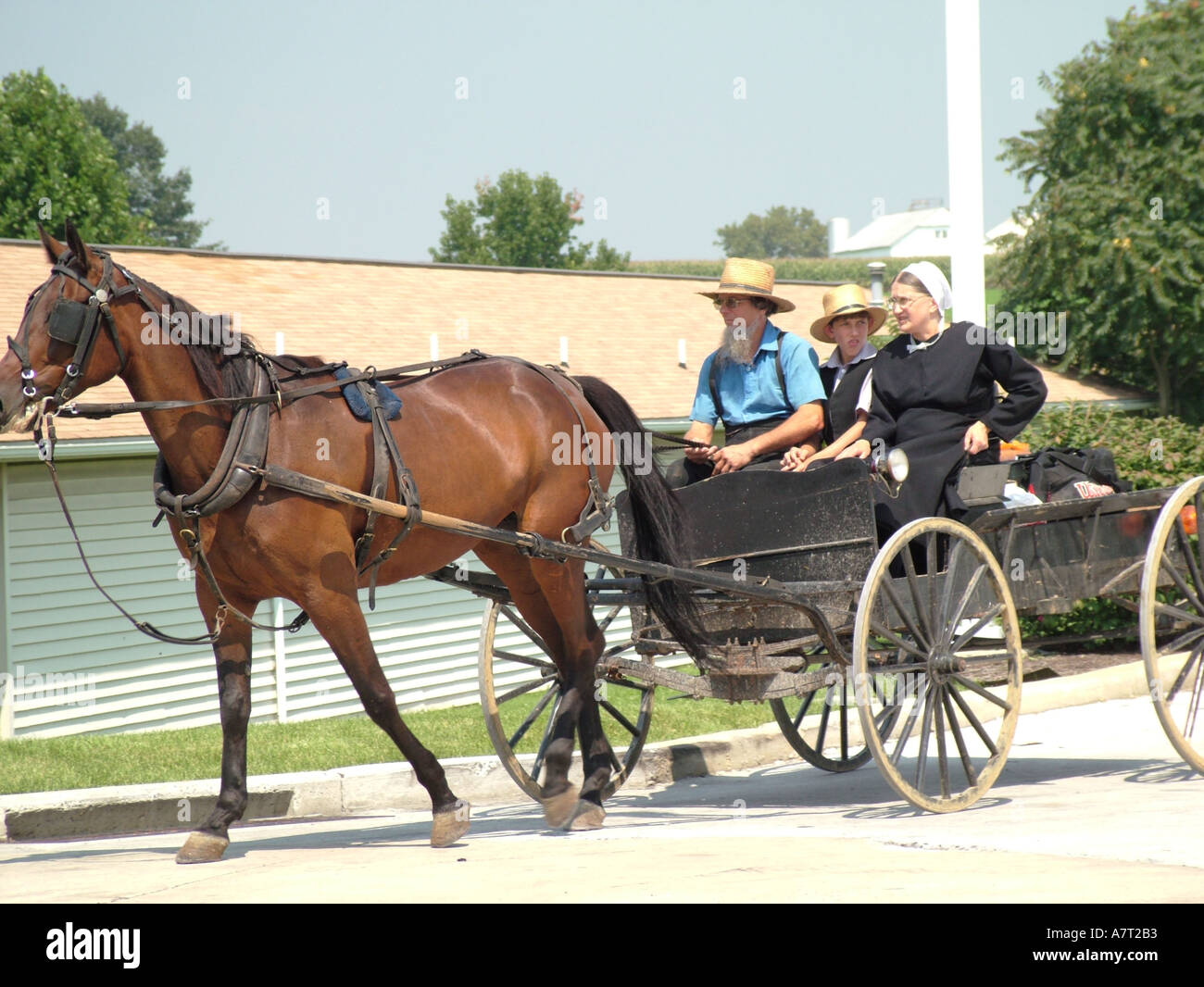Amish woman child hi-res stock photography and images - Alamy