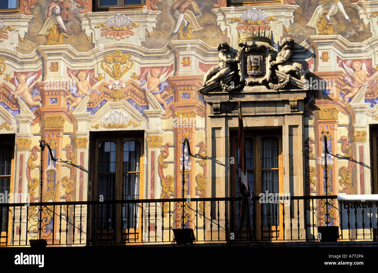 Spain, the Basque Country, Biscaye Province, Durango, the Town hall and ...