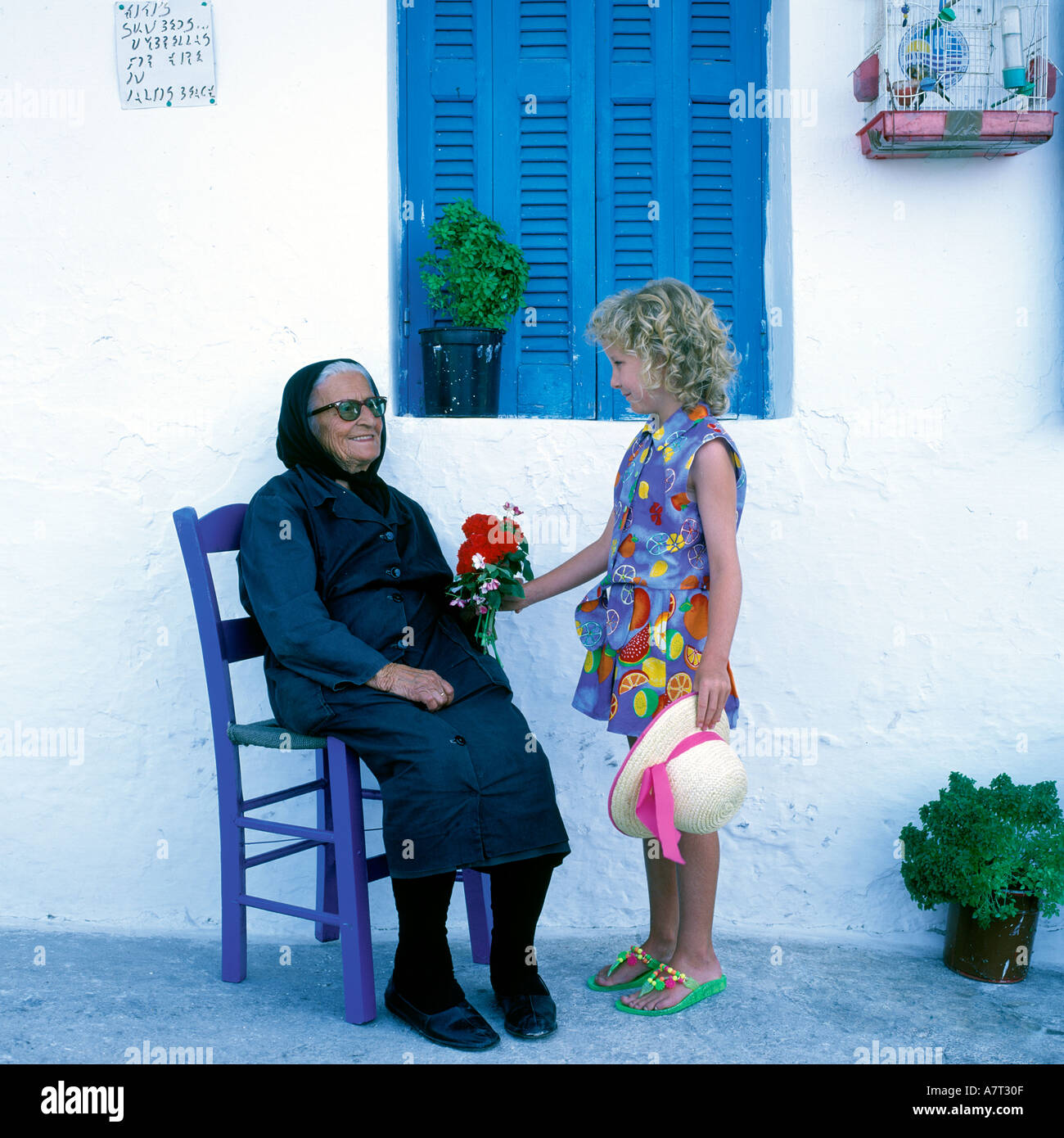 Greek woman in black hi-res stock photography and images - Alamy
