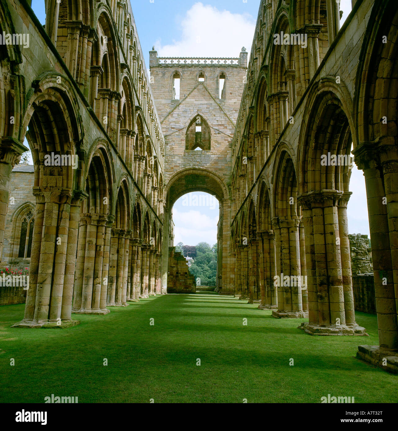 Old ruins of abbey on landscape Stock Photo - Alamy