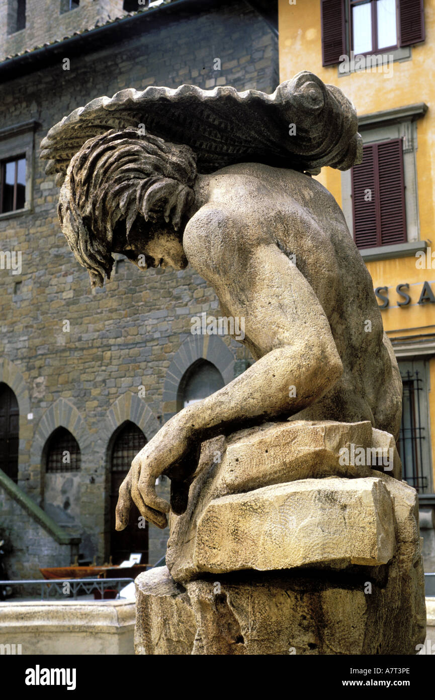 Italy, Tuscany, Cortona, the Piazza Signorelli Stock Photo - Alamy