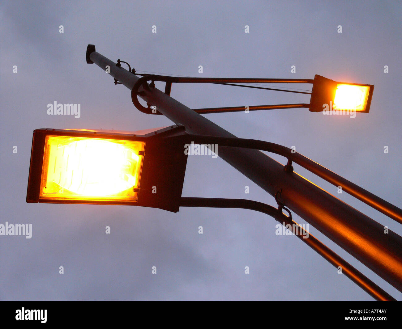 Low angle view of street lights Stock Photo - Alamy