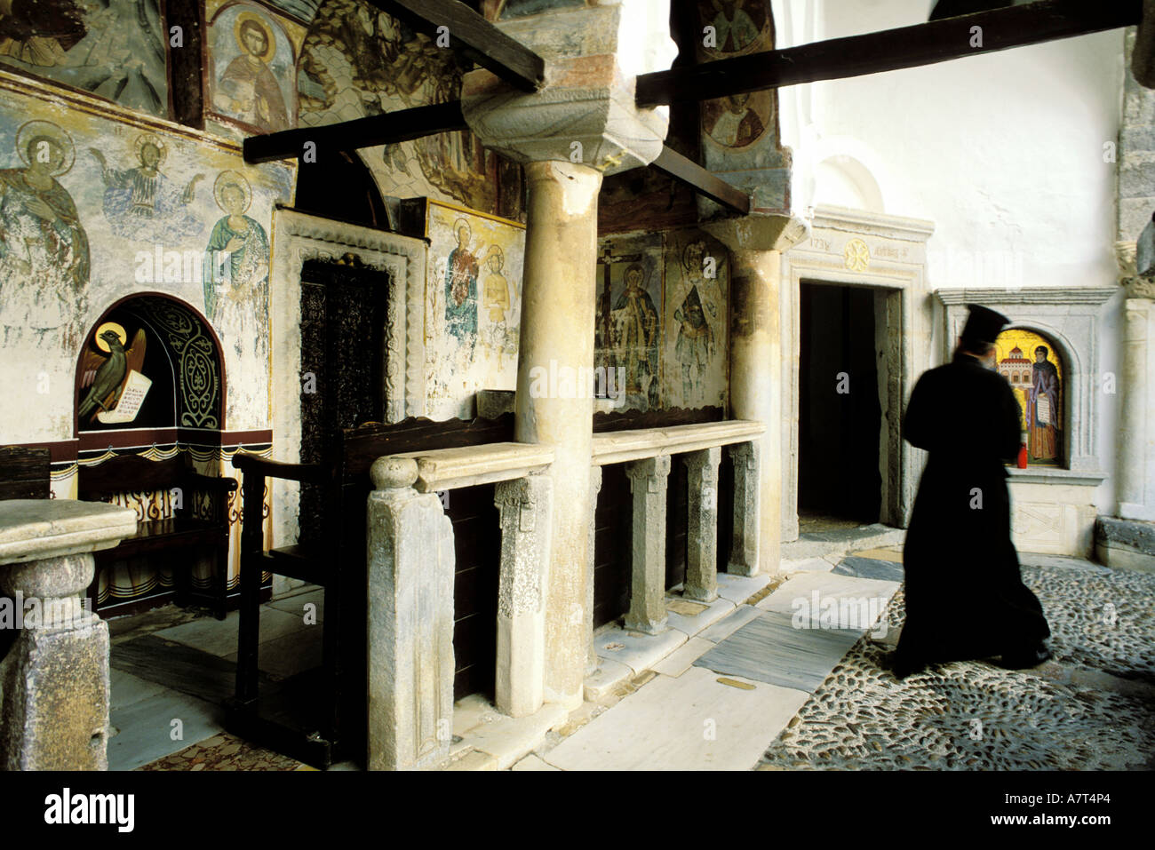 Monastery st john patmos icon hi-res stock photography and images - Alamy