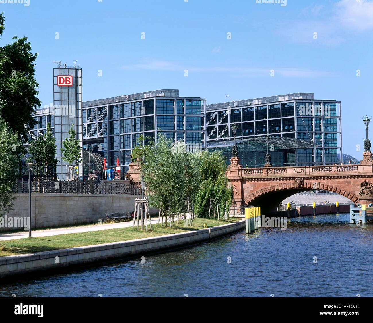 Bridge across river, Berlin, Germany Stock Photo - Alamy