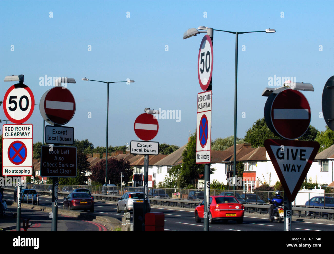 Confusing signs stop sign hi-res stock photography and images - Alamy