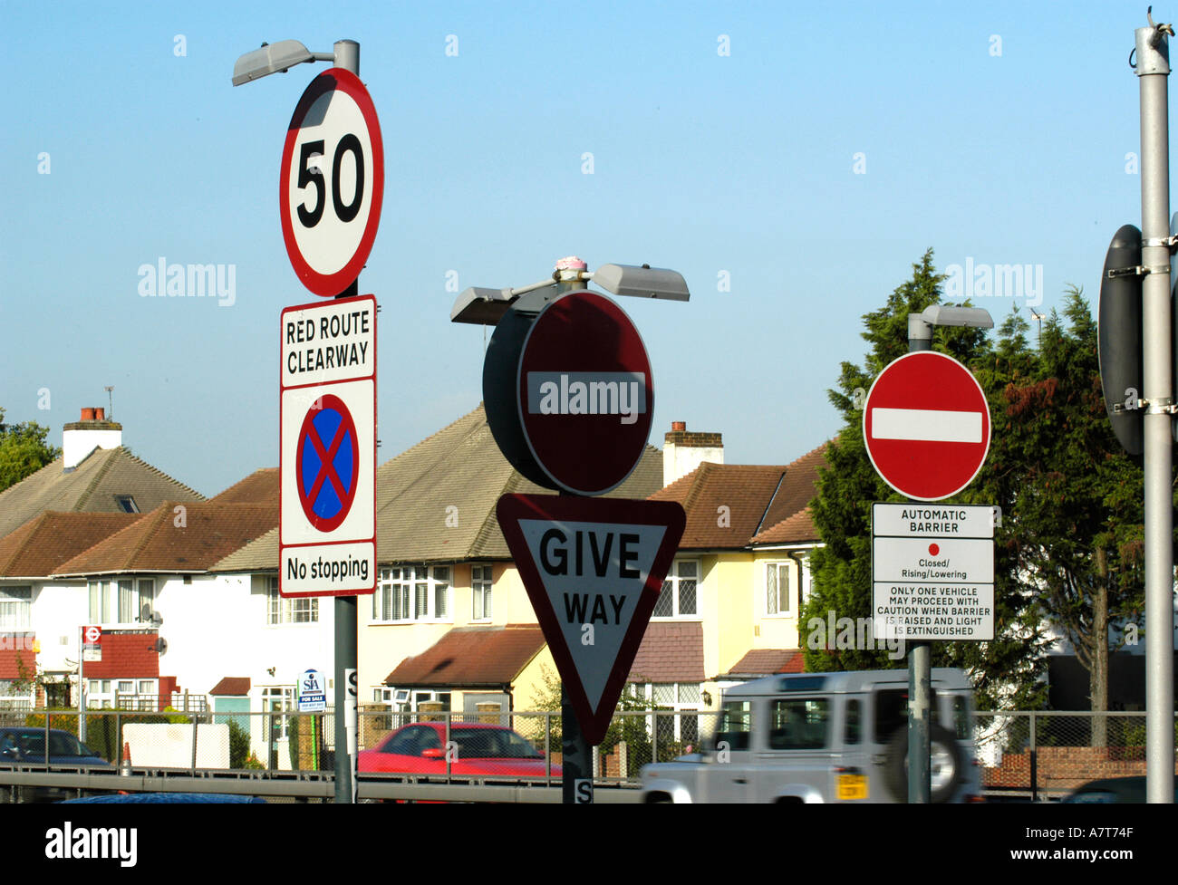 Confusing signs stop sign hi-res stock photography and images - Alamy