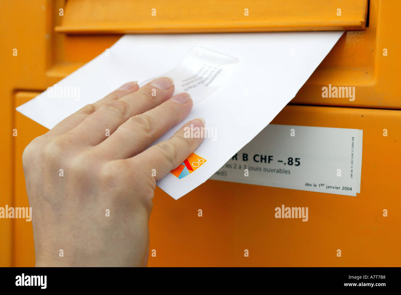 Hand Posting Letter High Resolution Stock Photography and Images - Alamy