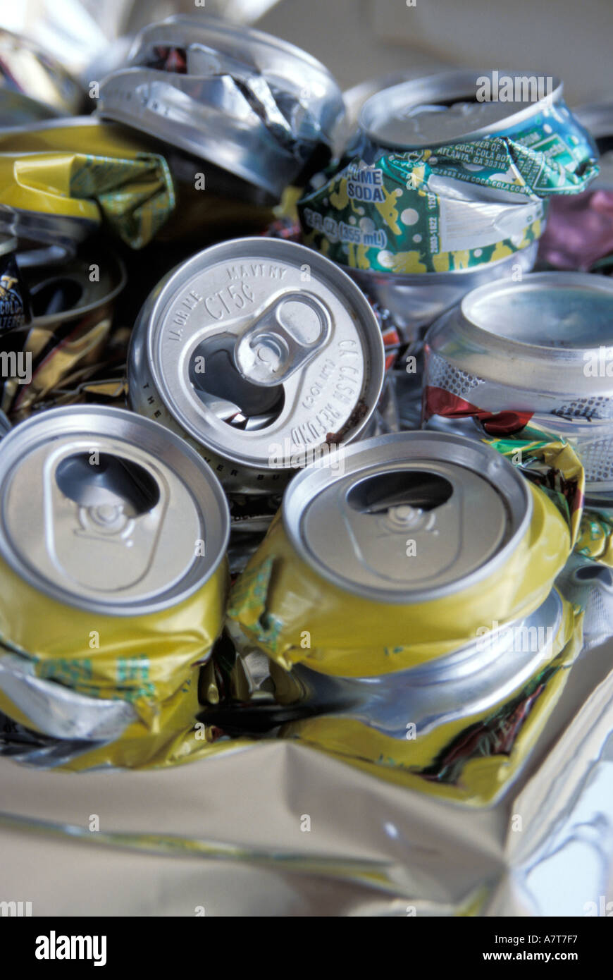 Piles Of Aluminum Cans For Recycling High Resolution Stock Photography ...