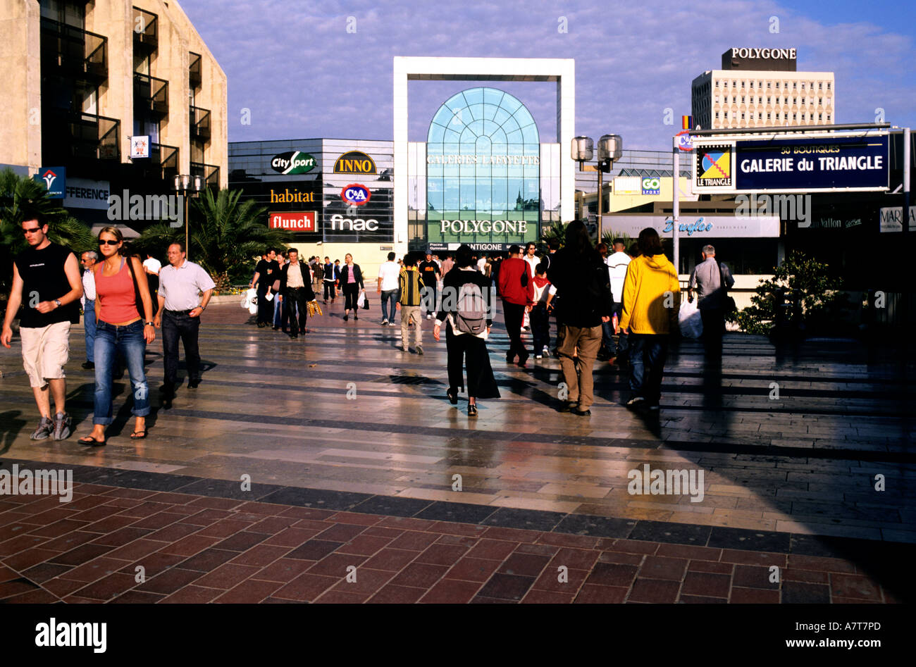 France, Herault, Montpellier, Polygone, a shopping center Stock Photo ...