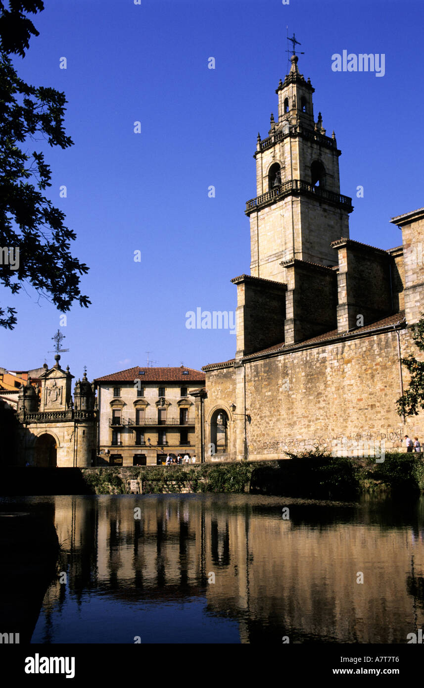 Spain, the Basque Country, Biscaye Province, Durango, Santa Ana church ...