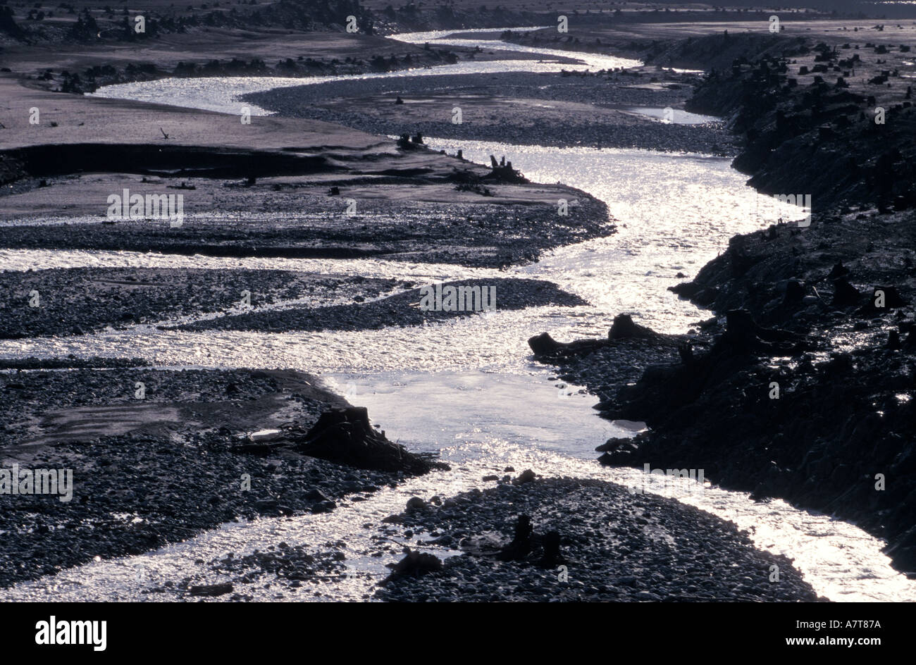 River Sparkling in Sunlight Stock Photo - Alamy