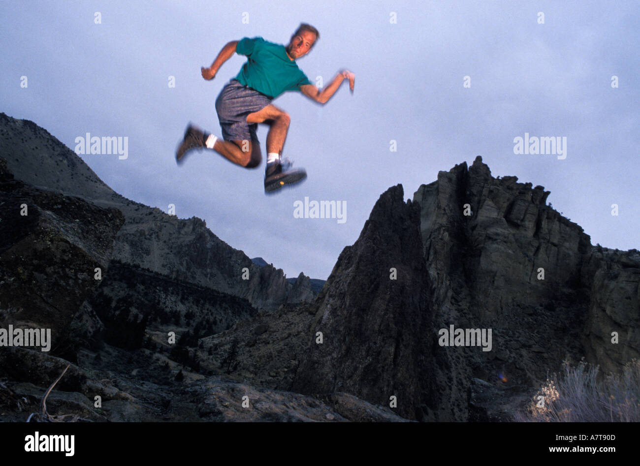 Jumping rock hi-res stock photography and images - Alamy