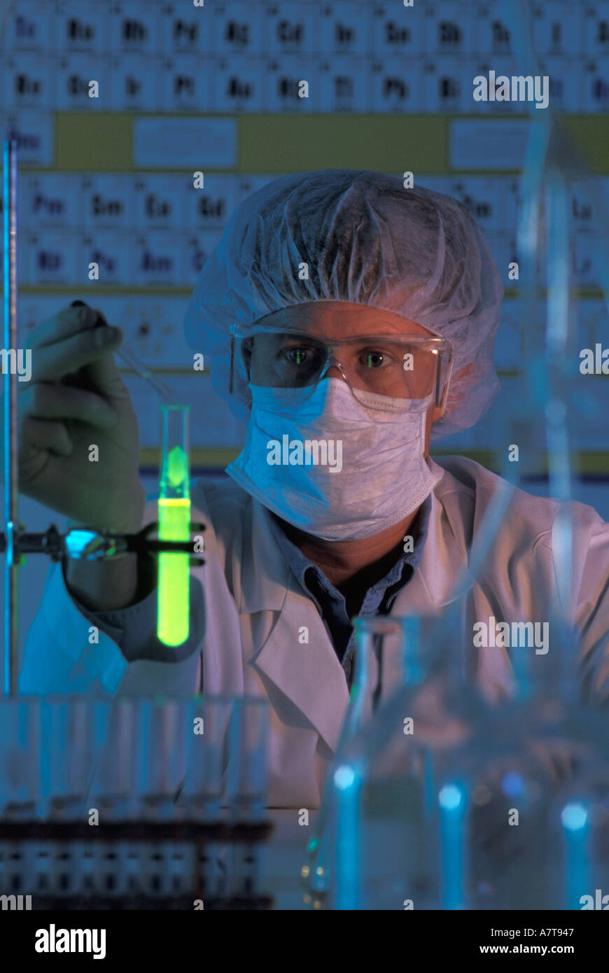 Scientist Working in a Chemical Lab Stock Photo - Alamy