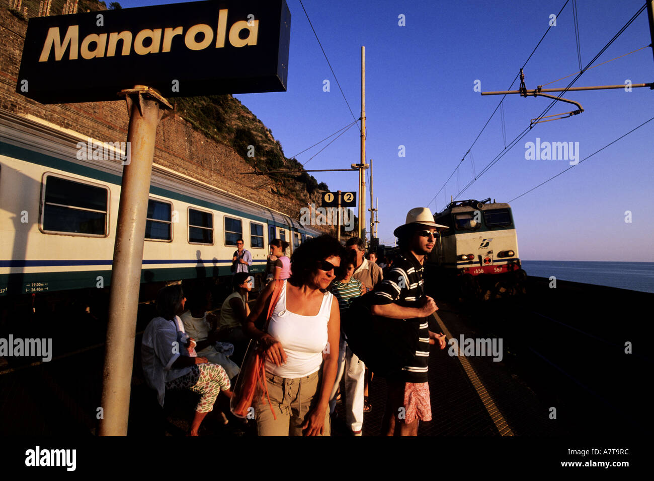 Manarola railway station hi-res stock photography and images - Alamy