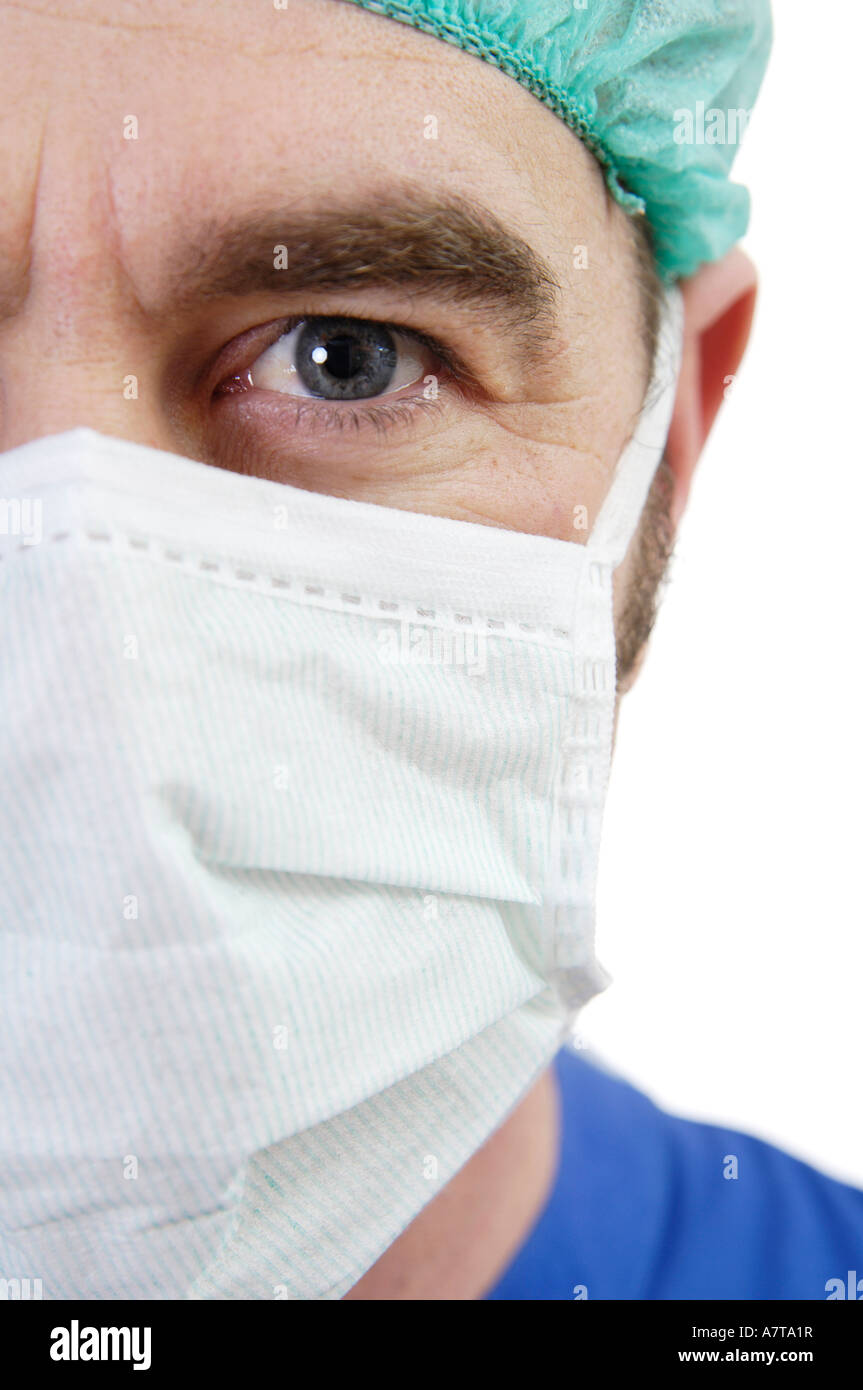 Surgeon mask on white background hi-res stock photography and images ...