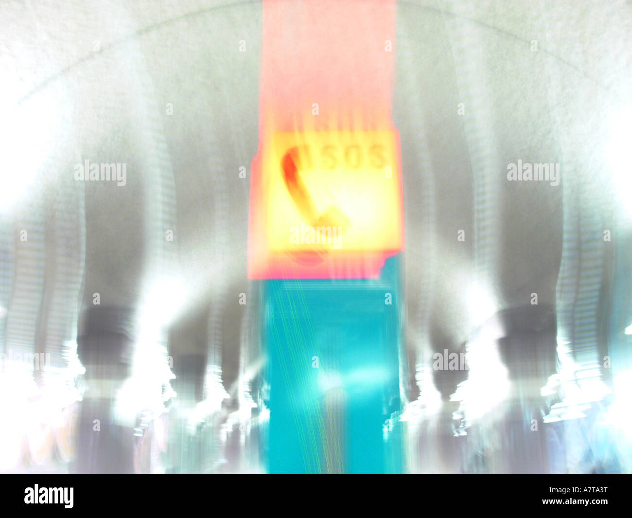 Emergency telephone booth Stock Photo - Alamy