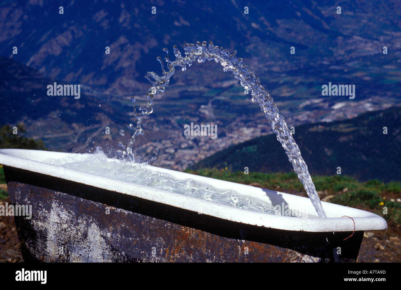 Alpine Bath Tub Stock Photo - Alamy