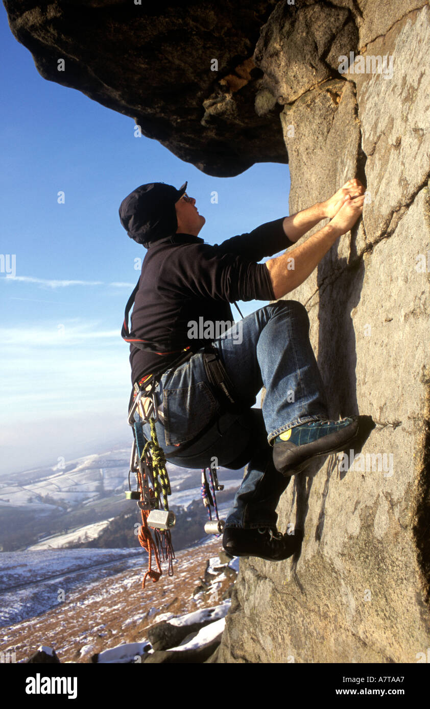 Man climbing a mountain hi-res stock photography and images - Alamy