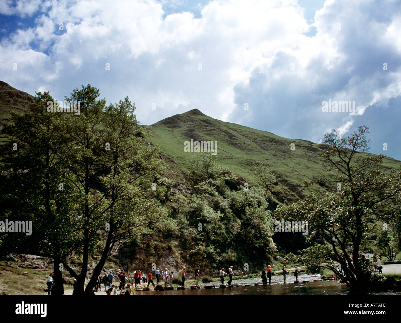 Thorpe Cloud Dove Dale Peak District England UK Stock Photo - Alamy