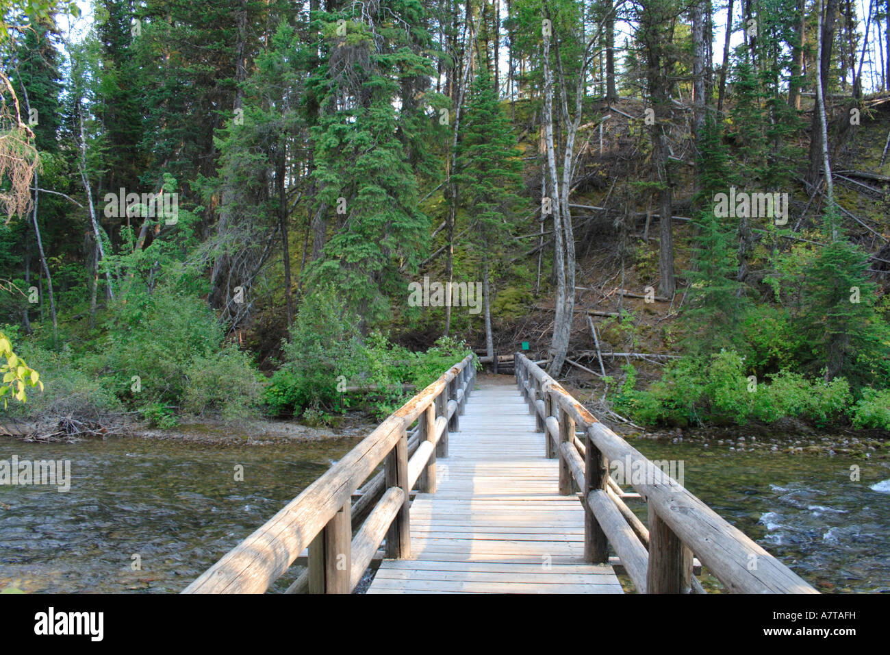 Bridge to the wilderness Stock Photo - Alamy