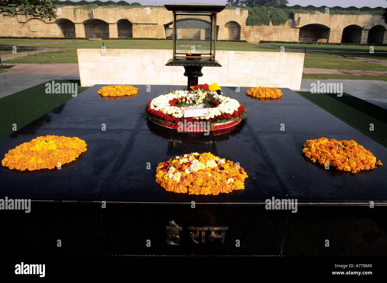 India, Old Delhi, Raj Ghat, Mahatma Gandhi memorial Stock Photo - Alamy