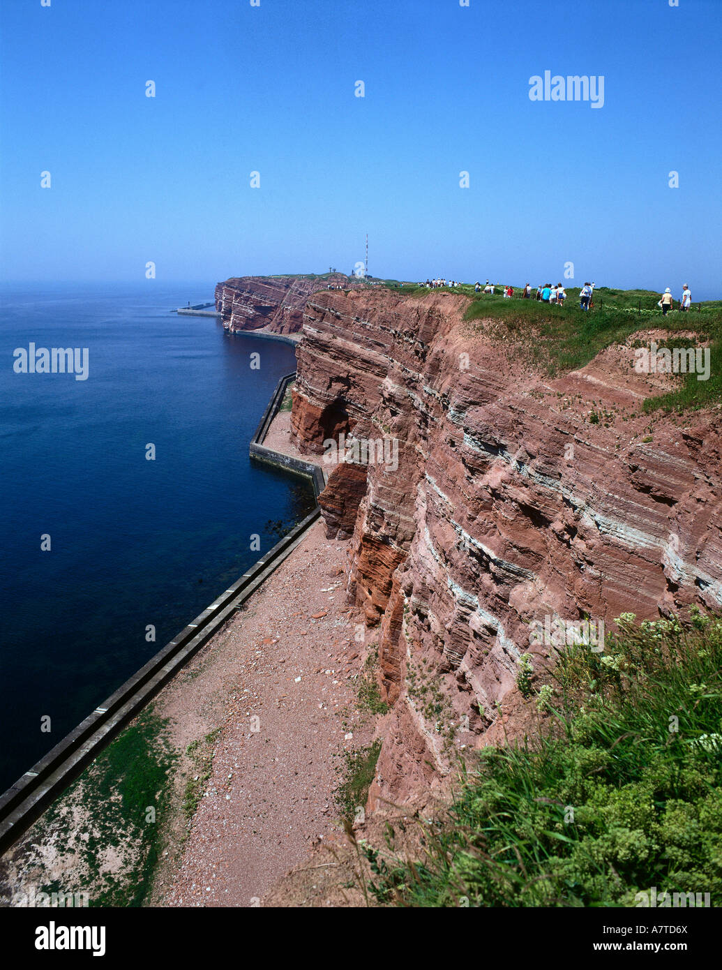 Cliffs at the coast, Helgoland Island, Germany Stock Photo - Alamy
