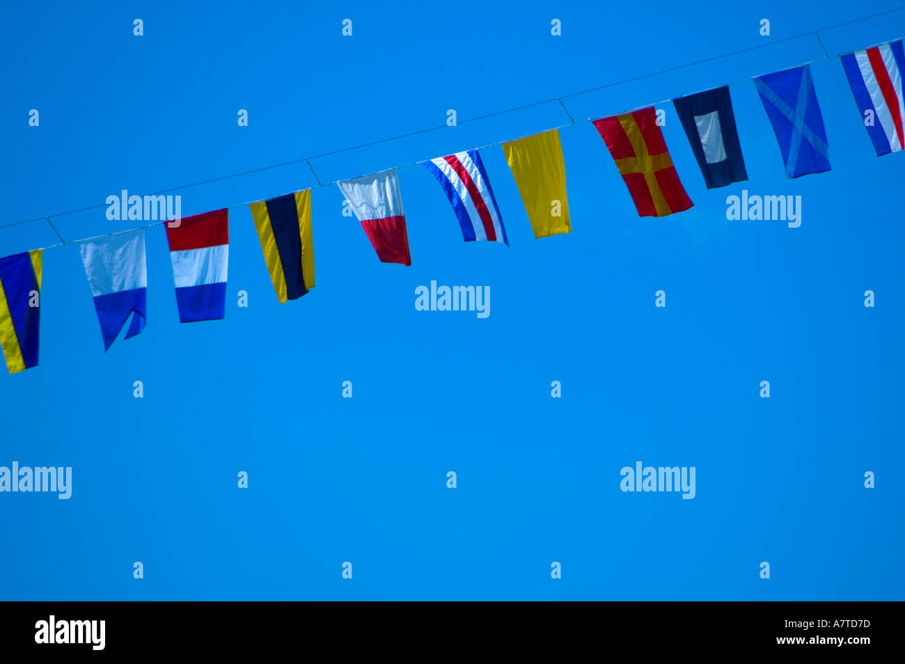 Nautical Signal Flags Stock Photo - Alamy
