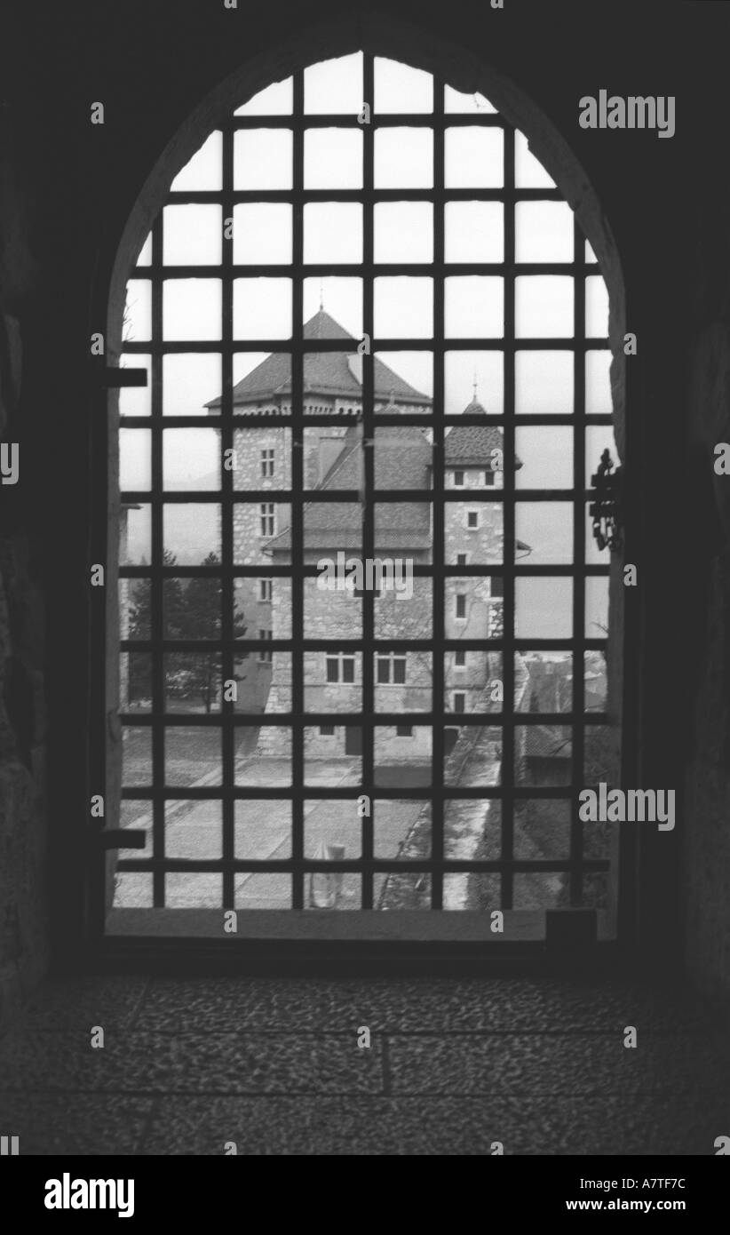 view through castle window France Stock Photo - Alamy
