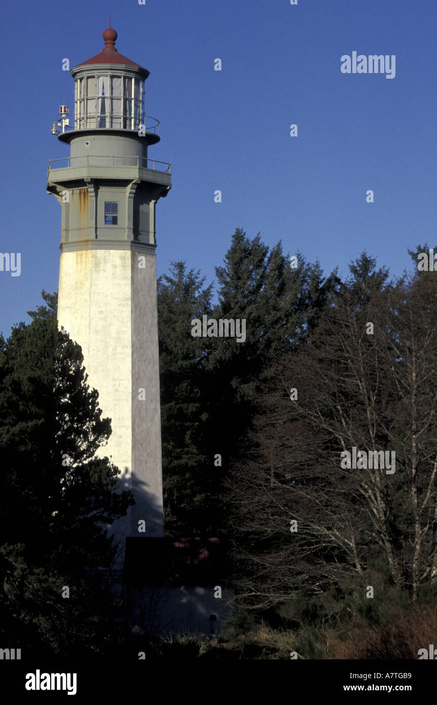 USA, Washington State, Westport. Grays Harbor Lighthouse, 107 foot tall tower, est. 1898 Stock ...