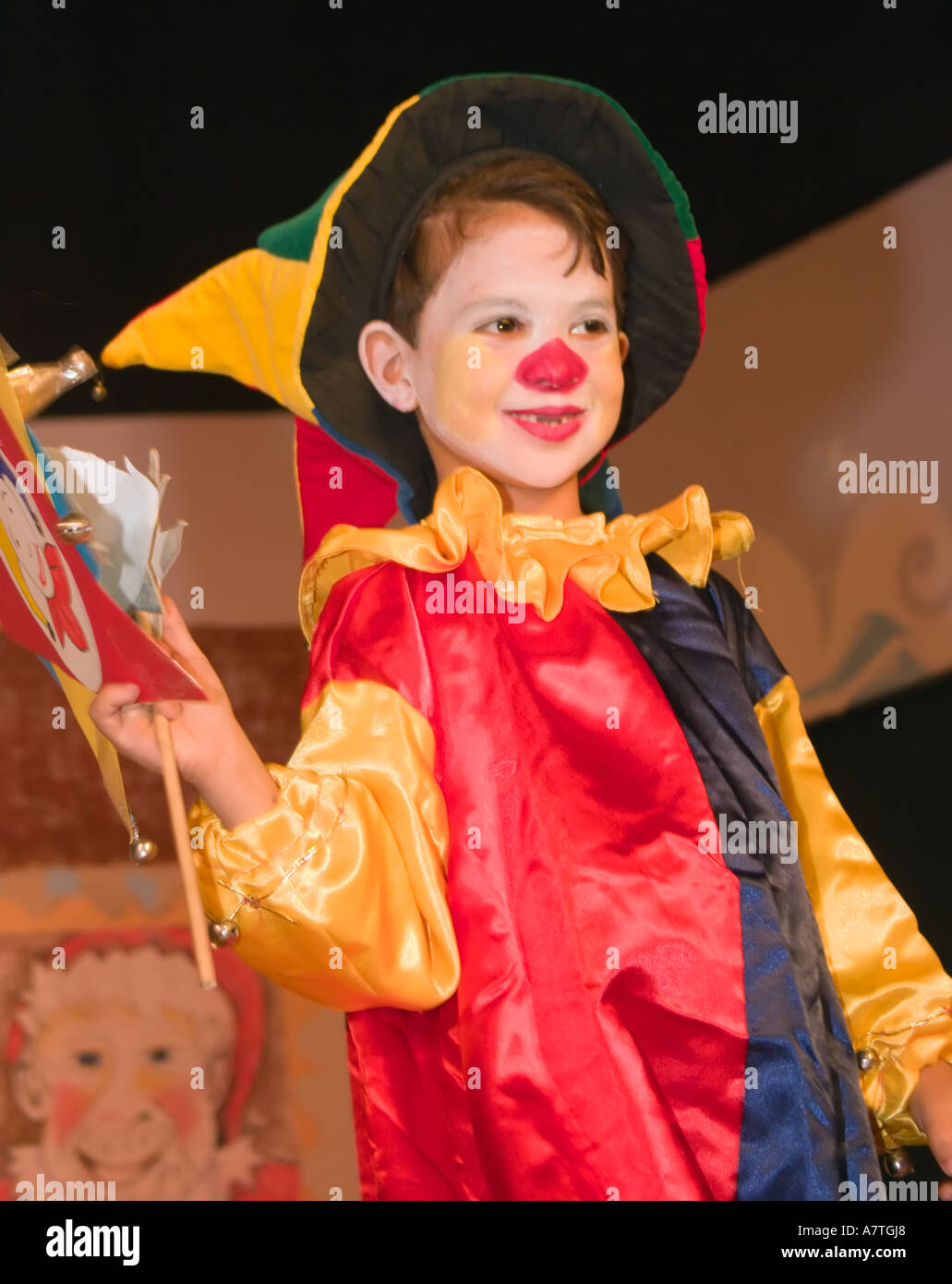 young boy dressed up for school play Stock Photo - Alamy