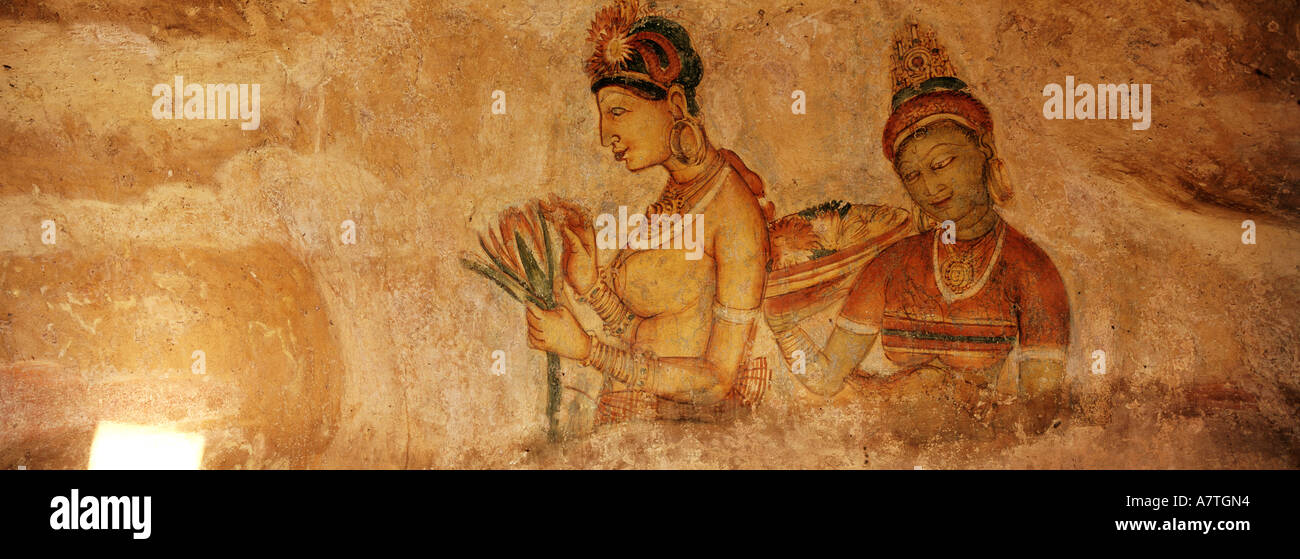 Sigiriya rock damsels hi-res stock photography and images - Alamy
