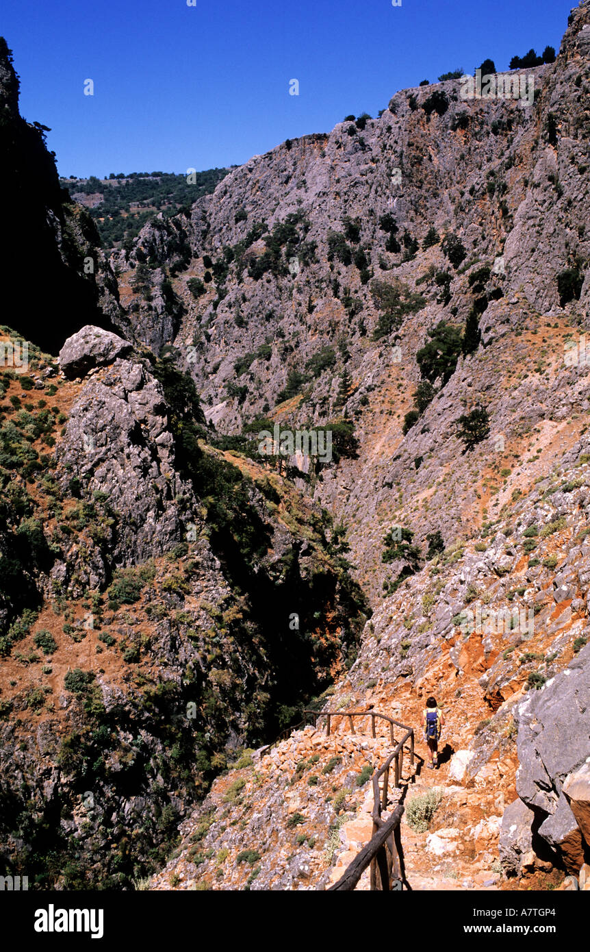 Greece, Crete, hiking in the Aradena gorges Stock Photo - Alamy